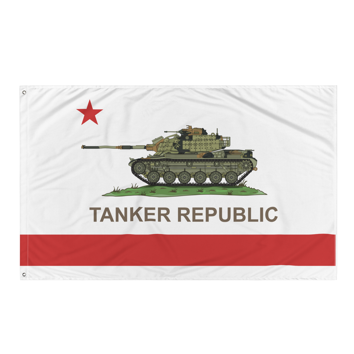 TANKER REPUBLIC M60A1 INDOOR FLAG – LARSOC REPUBLIC