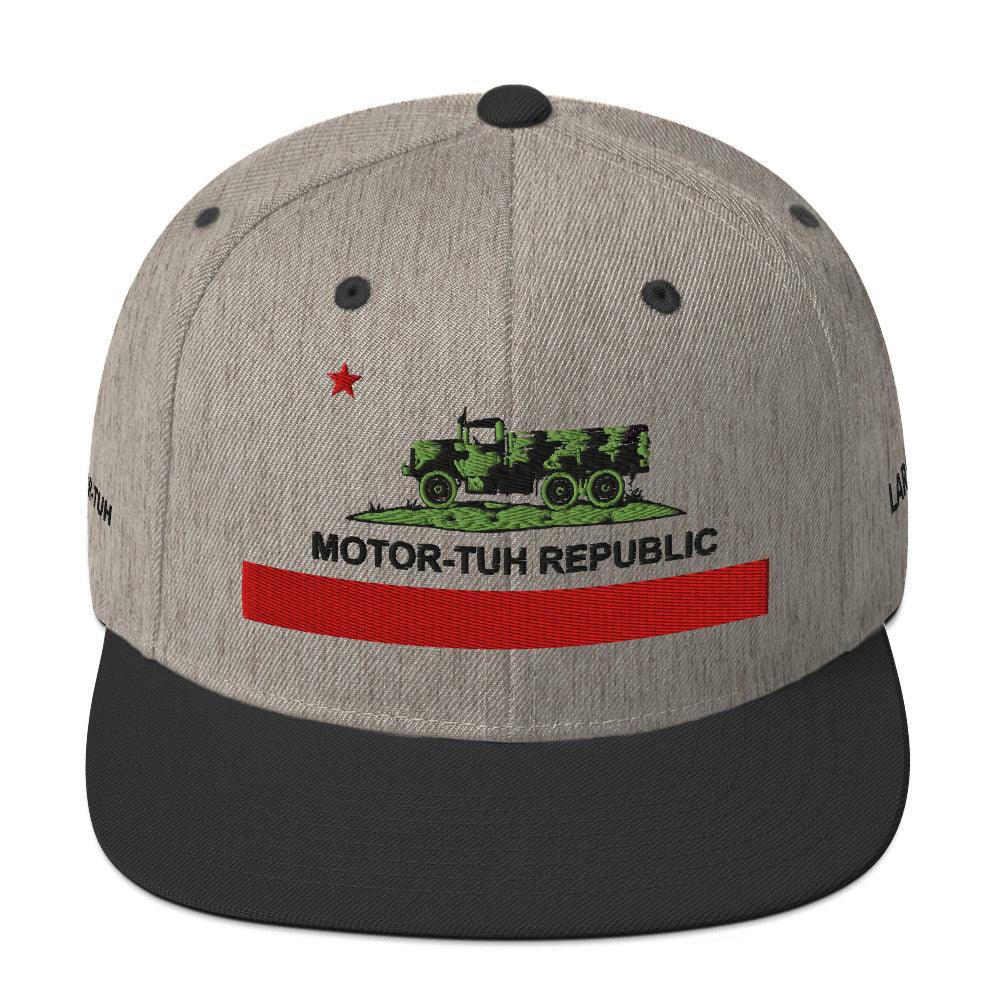 MOTOR-TUH REPUBLICK SNAPBACK HAT – LARSOC REPUBLIC