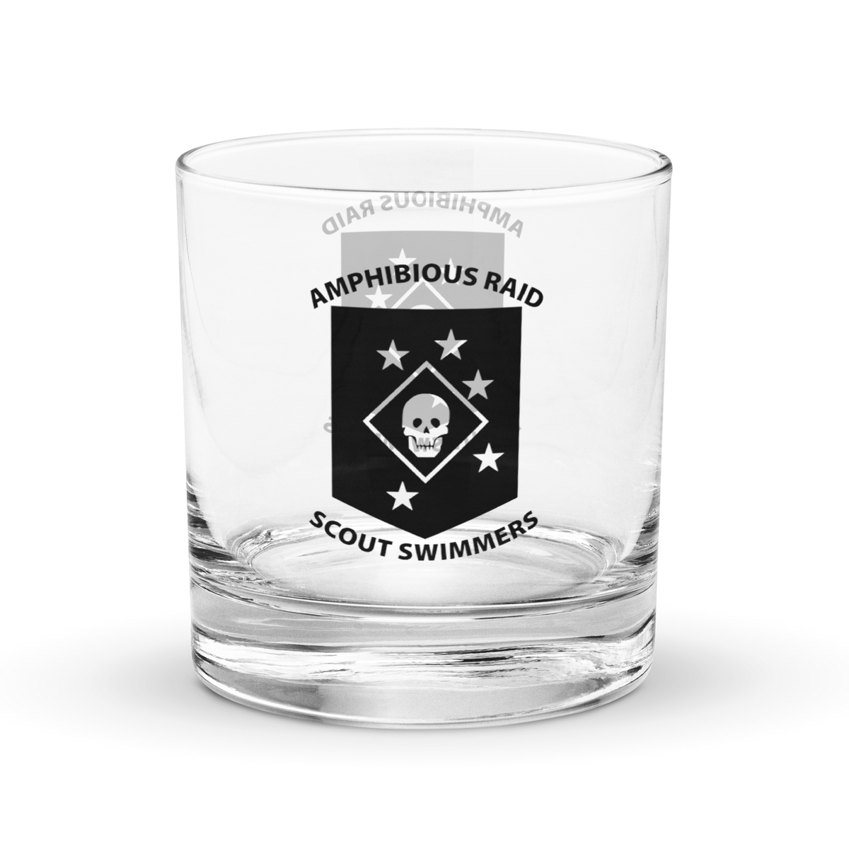 AMPHIBIOUS RAIDS SCOUT SWIMMERS WHISKEY GLASS – LARSOC REPUBLIC