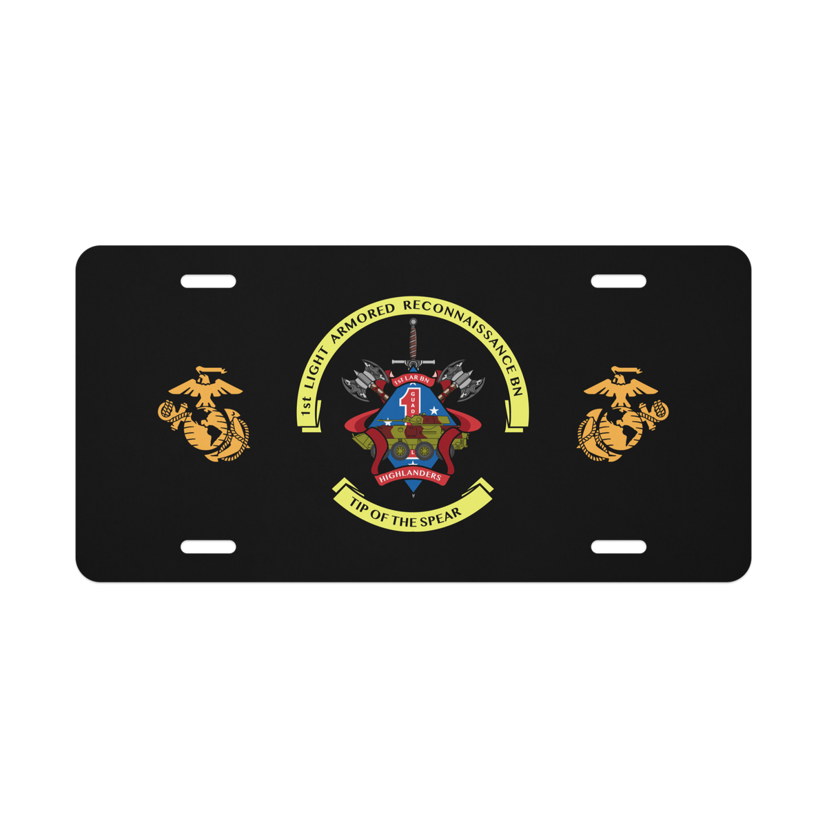 1ST LAR BN HIGHLANDER VANITY PLATE – LARSOC REPUBLIC
